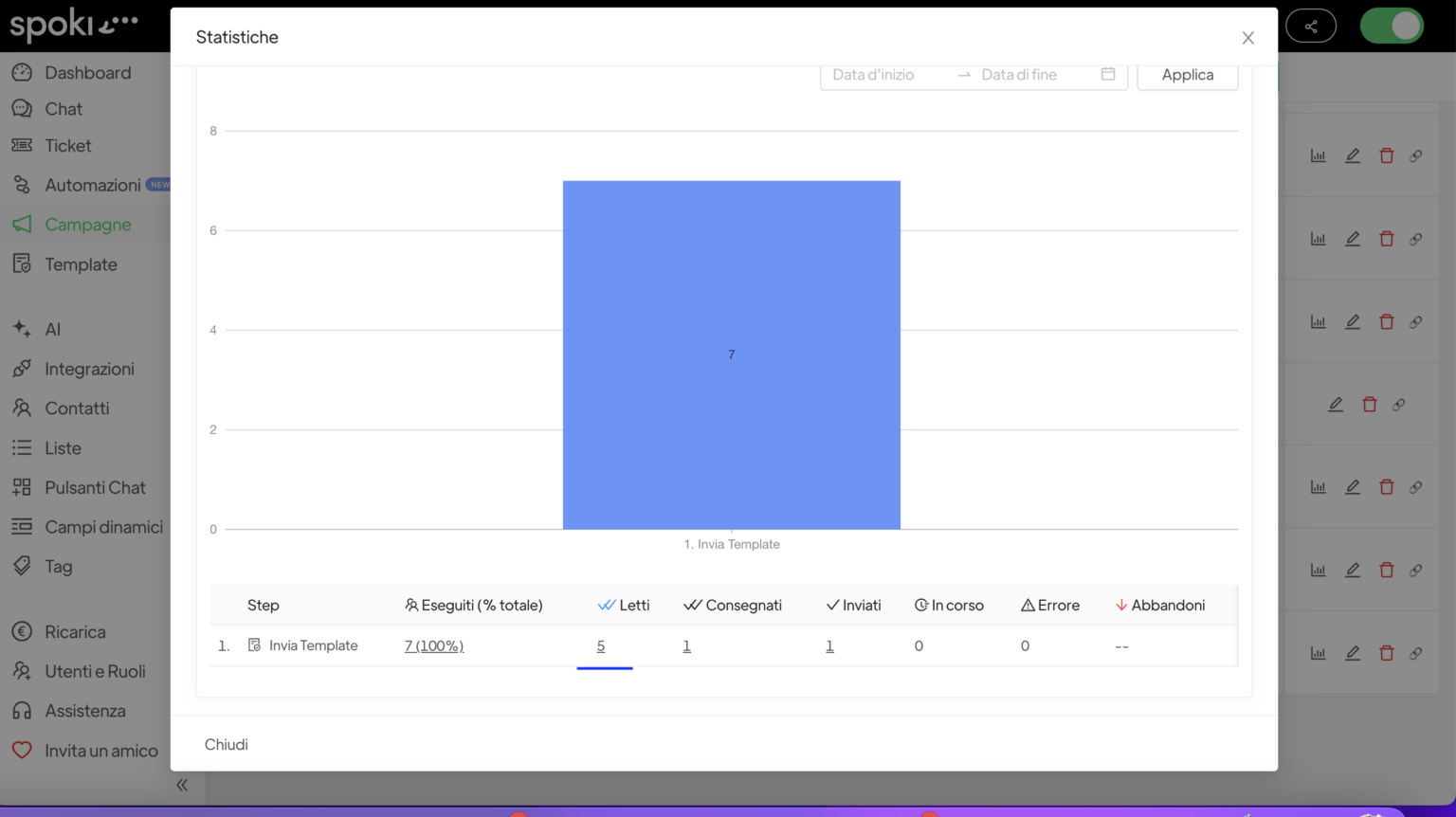 HOW TO GENERATE A LIST FROM CAMPAIGN STATISTICS - Supporto Spoki